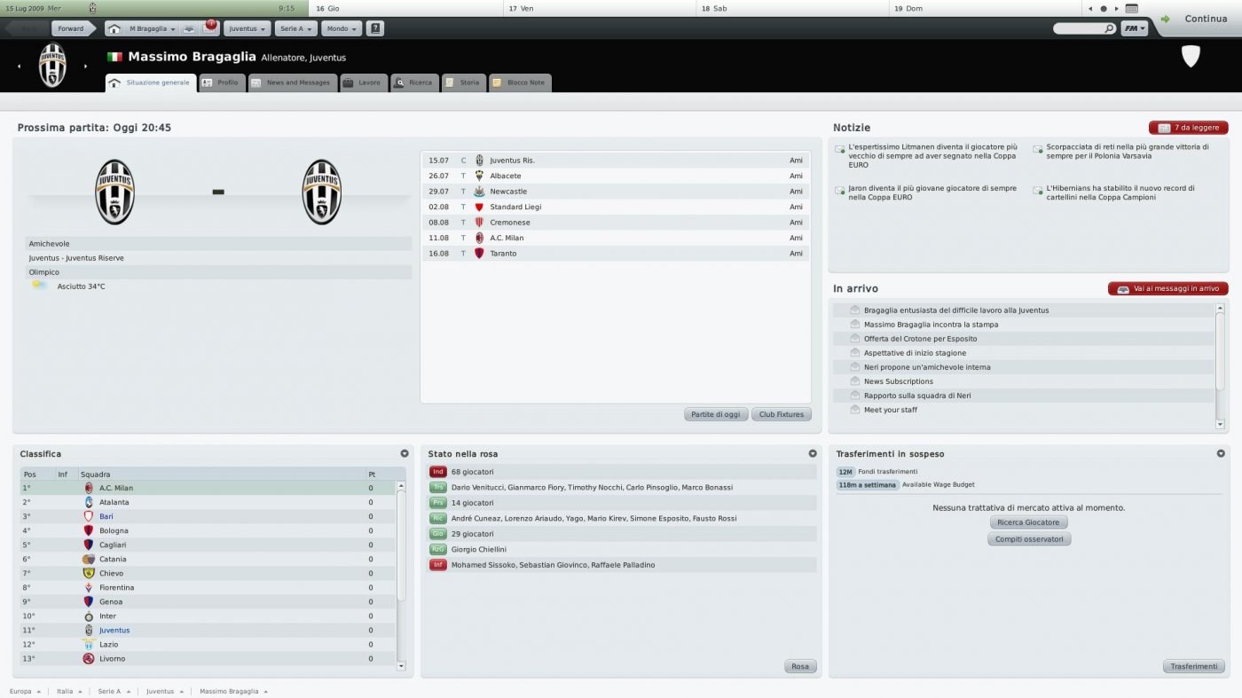 Football Manager 2010 - Recensione - PC - 71616 - Multiplayer.it