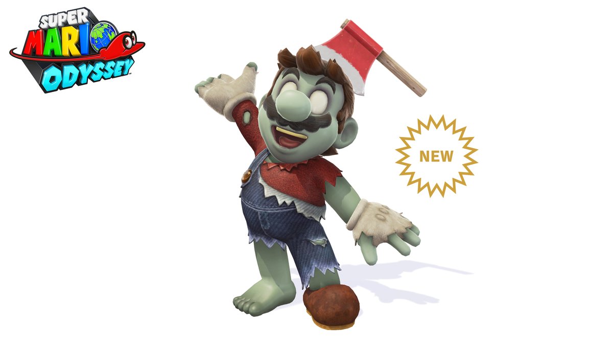 Super Mario Odyssey: Mario diventa uno zombie per Halloween ...