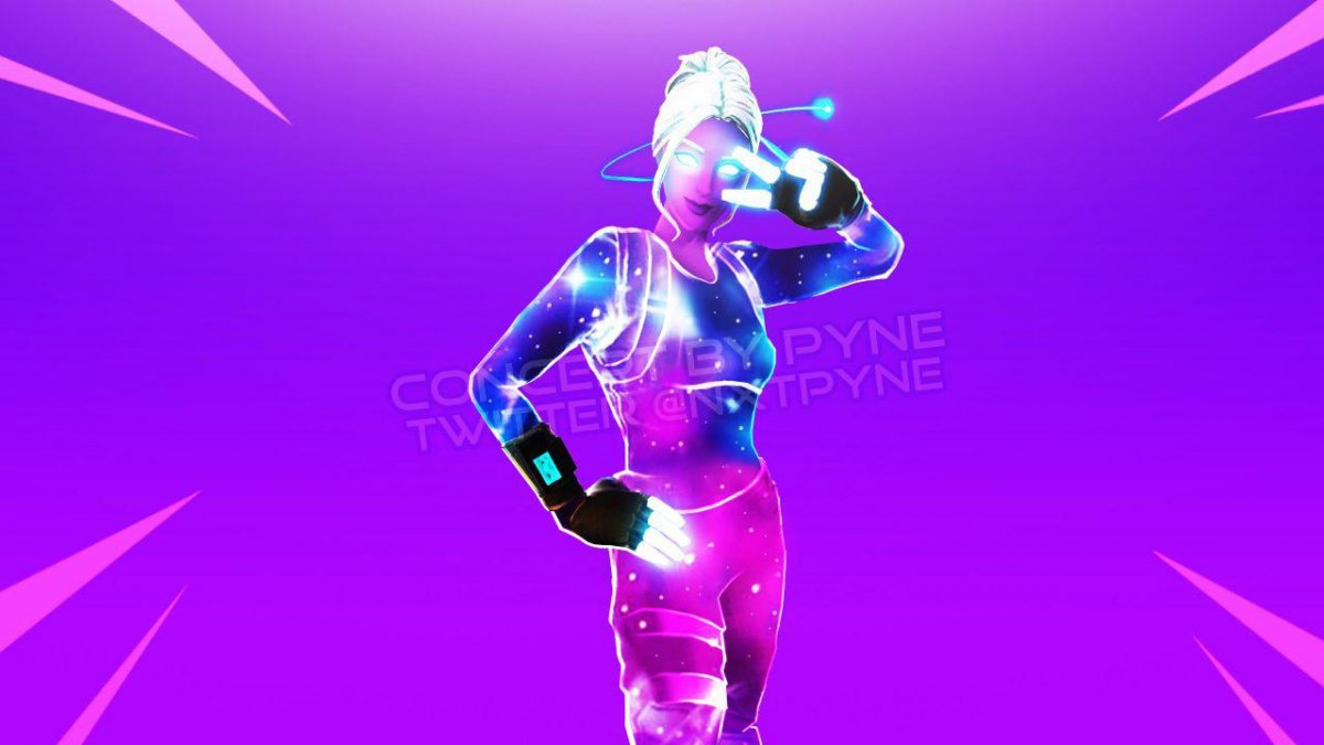 Fortnite Galaxy Skin, la versione femminile si mostra in un'immagine ...