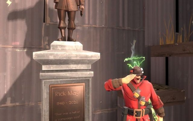 Team Fortress 2: Valve aggiunge la statua di Rick May, il doppiatore di ...