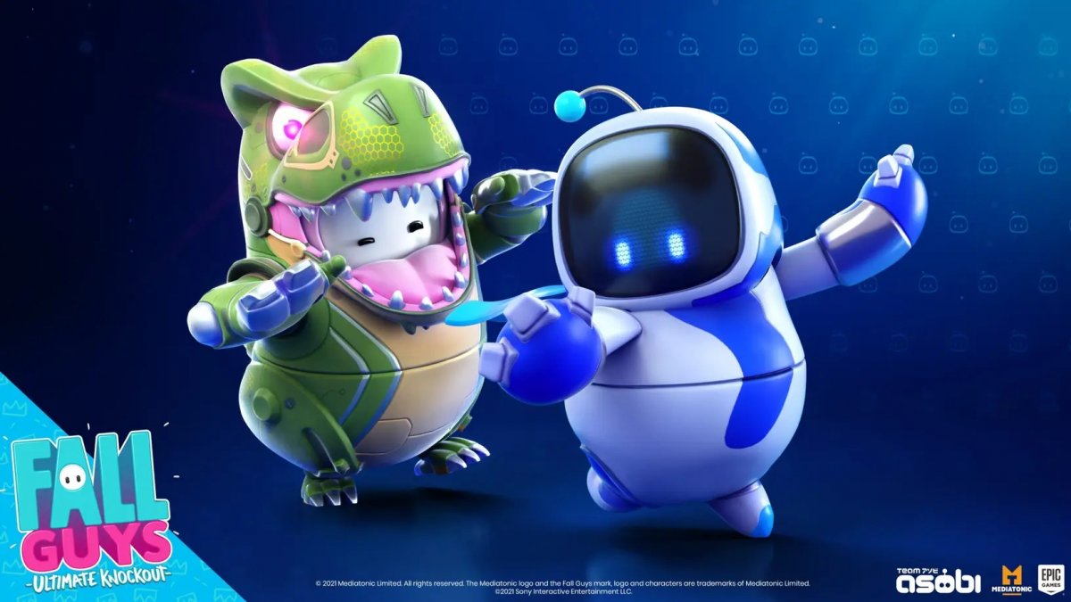 Fall Guys: trailer di Astro Bot e del T-Rex, i nuovi personaggi in ...