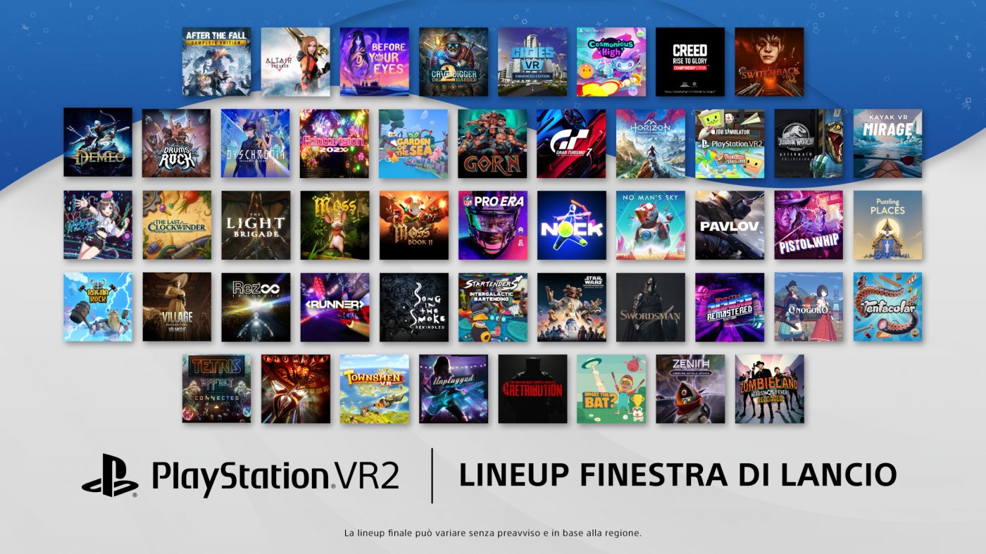 PS VR2: la lista completa dei giochi in arrivo al lancio del visore PS5 ...