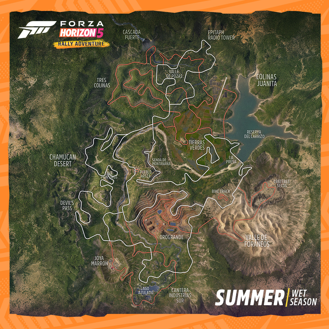 Forza Horizon 5: Rally Adventure, svelata la mappa della nuova ...