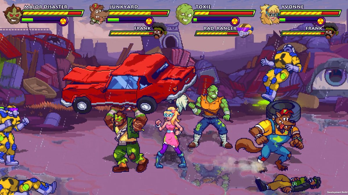 Toxic Crusaders, the classic returns with a scrolling beat 'em up ... Toxic Crusaders, the classic returns with a scrolling beat 'em up ...