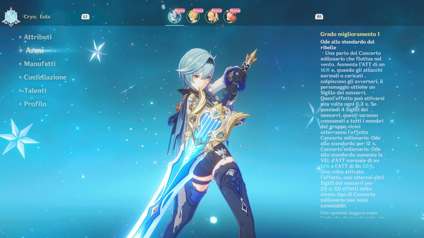 Genshin Impact: le migliori build per Eula, armi, manufatti e team - Multiplayer.it