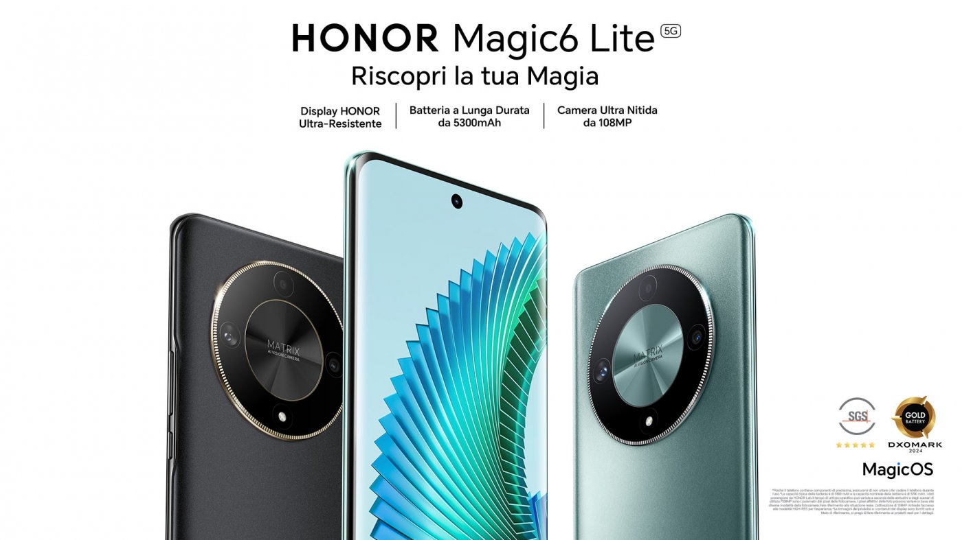 Honor Magic 6 Lite: caratteristiche e prezzo dello smartphone ...