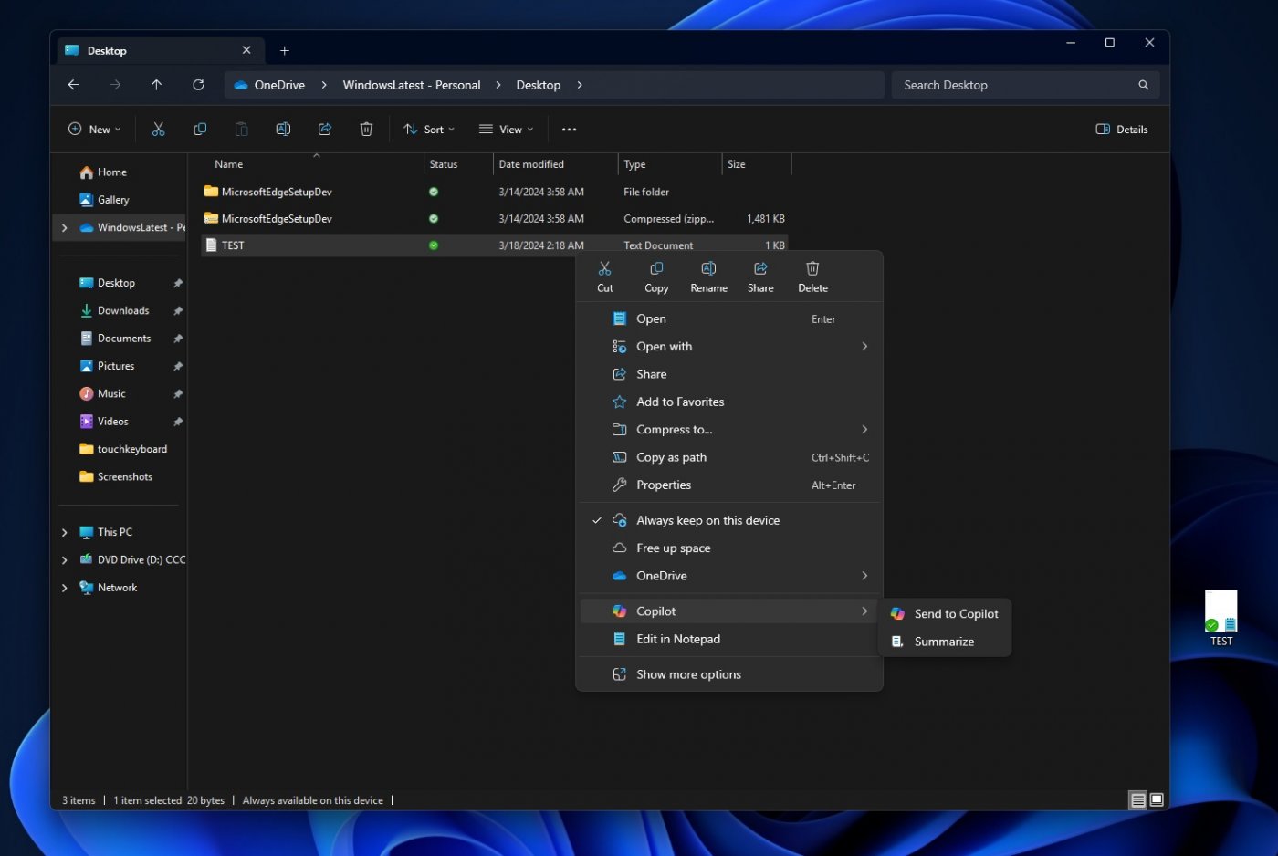 Microsoft Copilot potrebbe arrivare presto in Esplora Risorse di ...