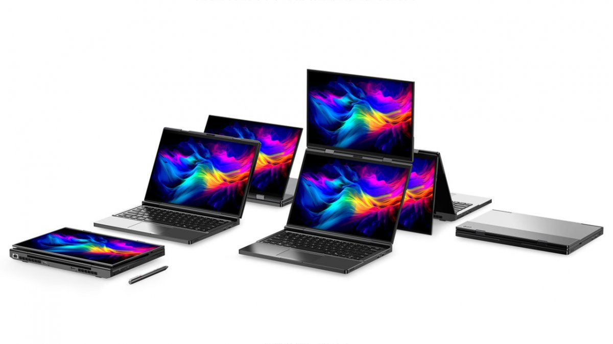 Un laptop che si piega e si apre, con due schermi OLED da 13,3": ecco ...