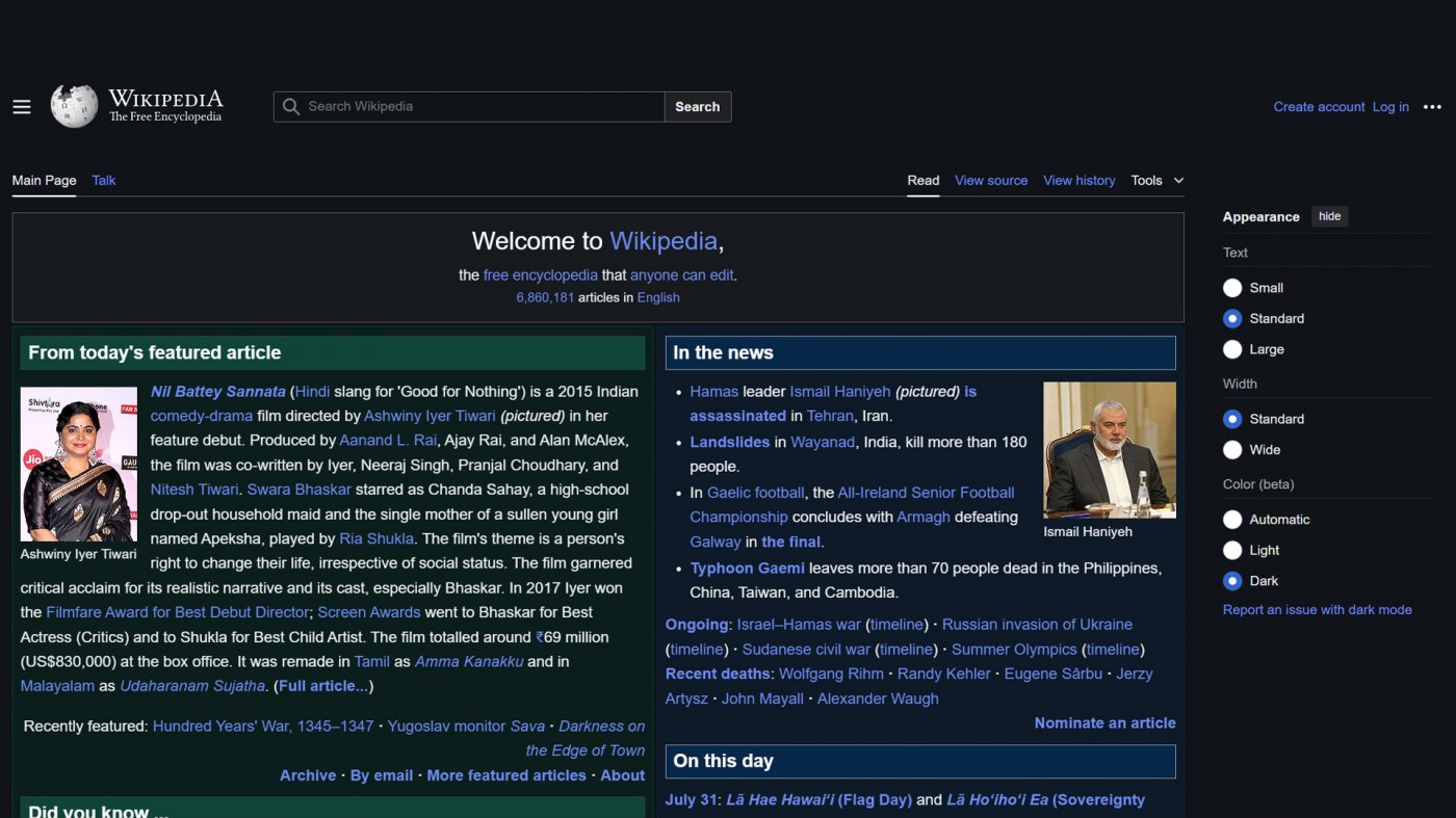 Wikipedia oscurata, ma non nel senso che pensate voi: è finalmente in arrivo la dark mode ...