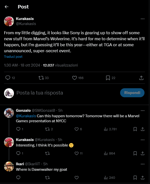 Presto rivedremo Marvel's Wolverine? Insomniac Games starebbe ultimando i preparativi di una ...