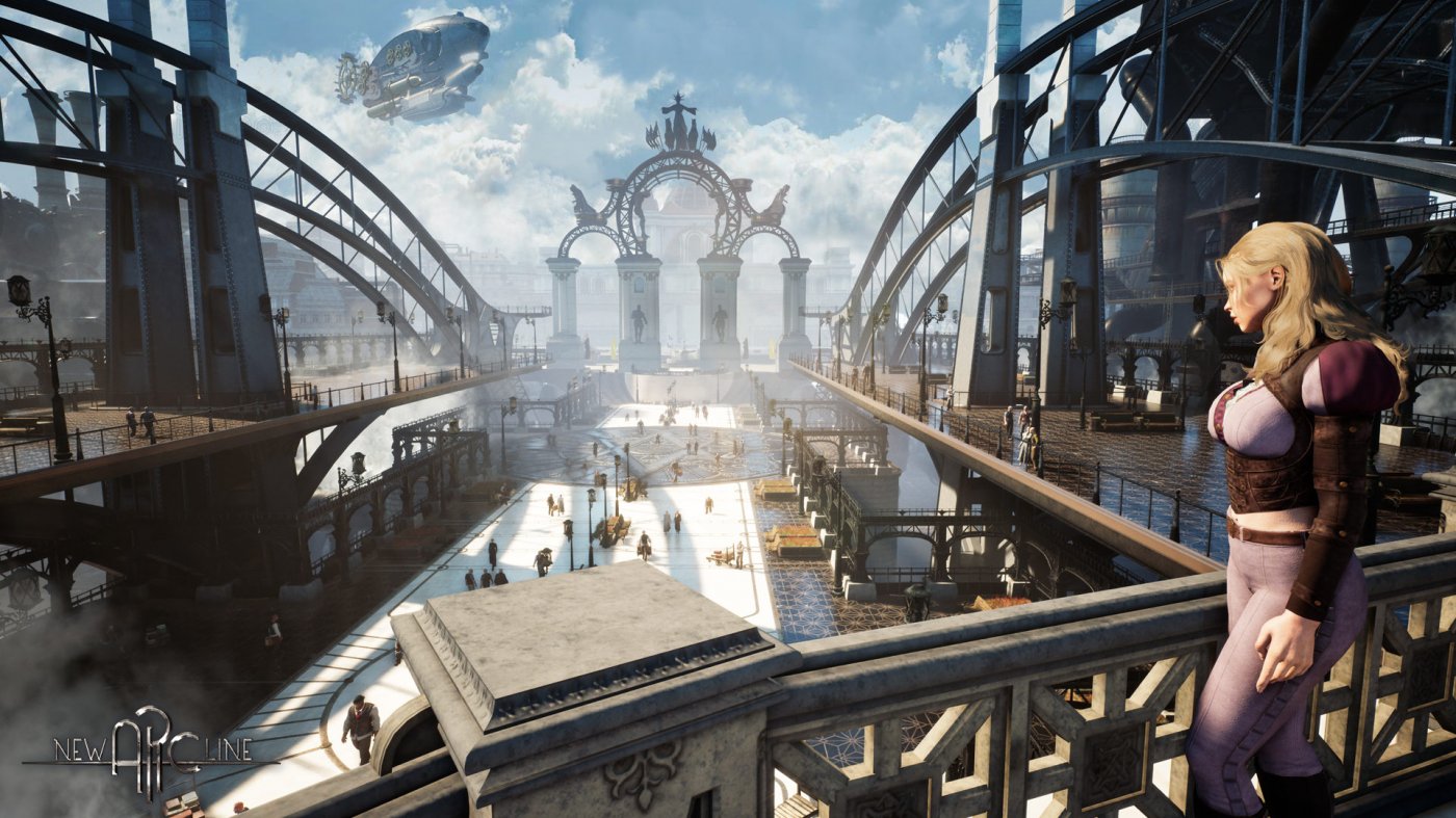 New Arc Line è un gioco di ruolo steam diesel punk che guarda a Baldur ...