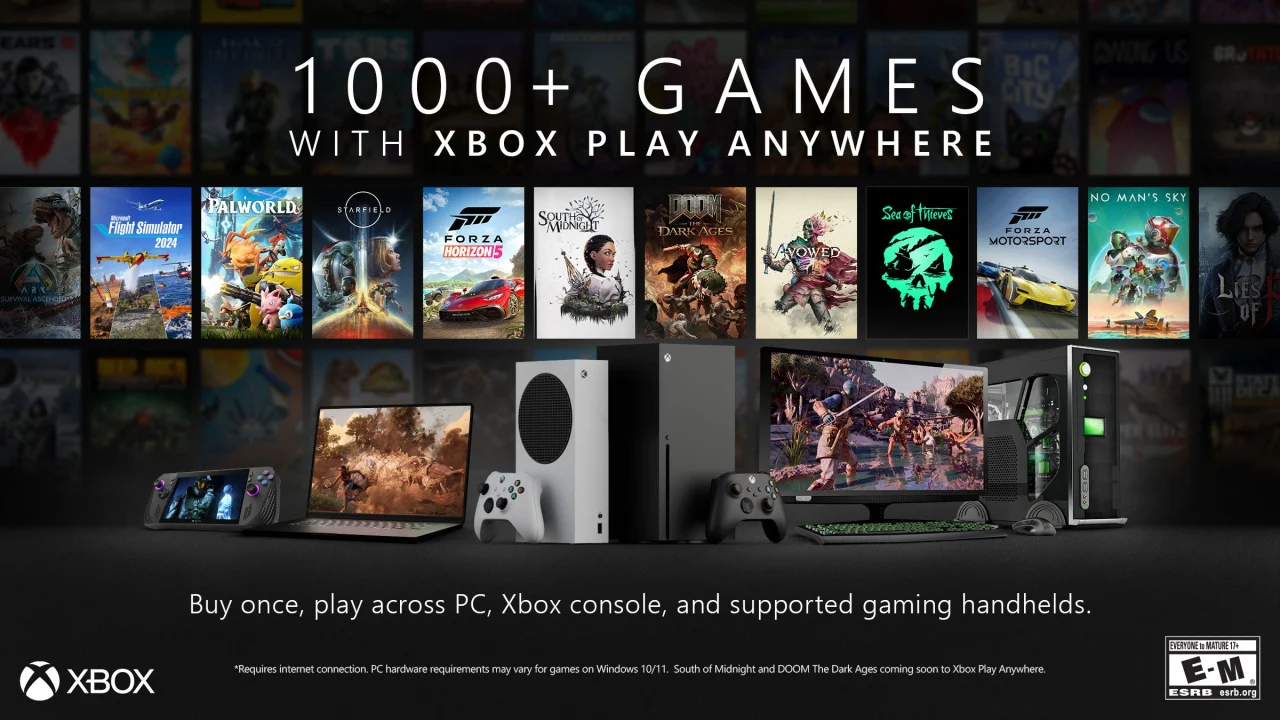 I giochi Xbox Play Anywhere sono ora più di 1000 e continueranno ad ...