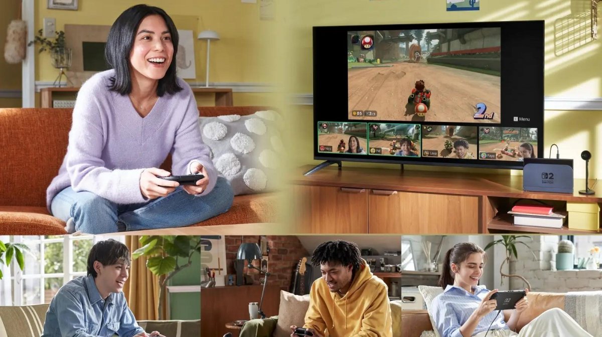 La GameChat di Nintendo Switch 2 è gestibile con l'app Filtro Famiglia e include una funzione di ...