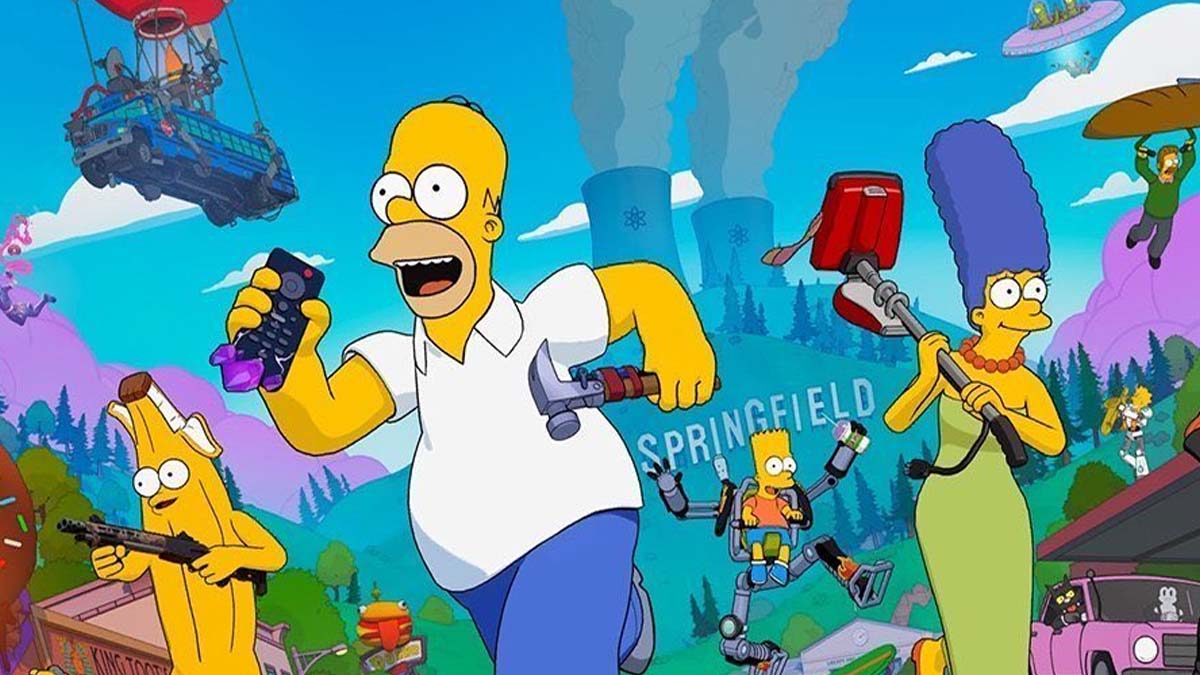 Dei leak del crossover Fortnite x I Simpson svelano la mappa di ...