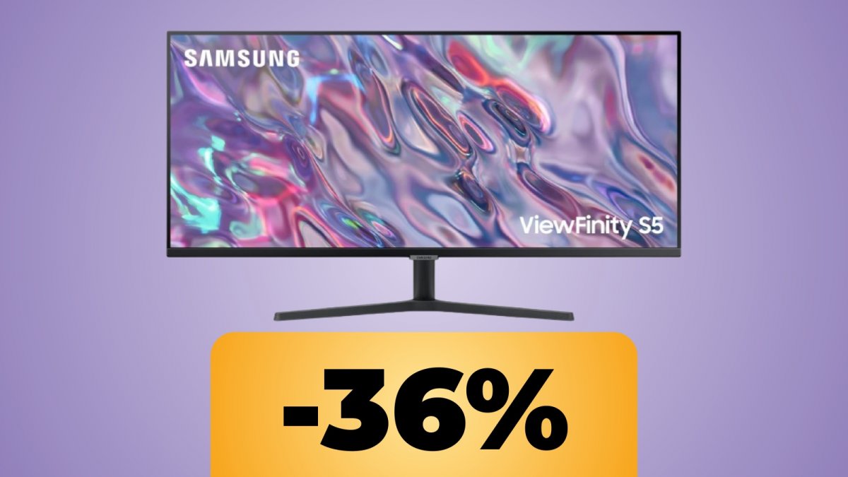 Il monitor Samsung HRM ViewInfinity S5 è in promozione su Amazon: 34 ...