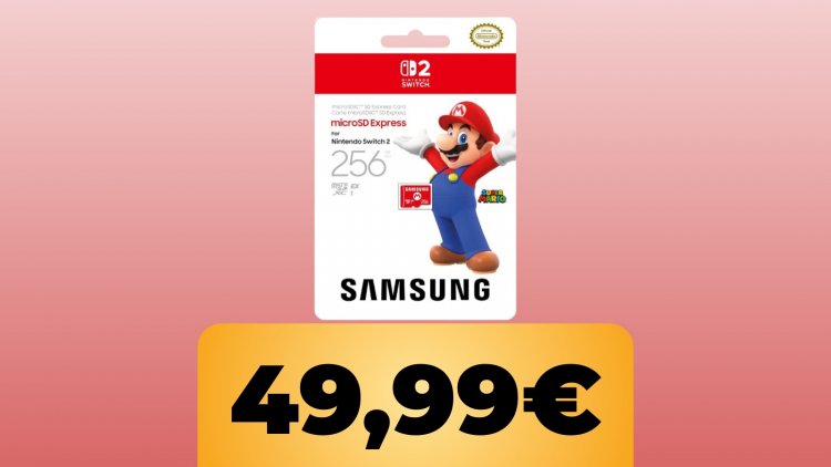 La scheda microSD Express per Nintendo Switch 2 da 256 GB è su Amazon ...