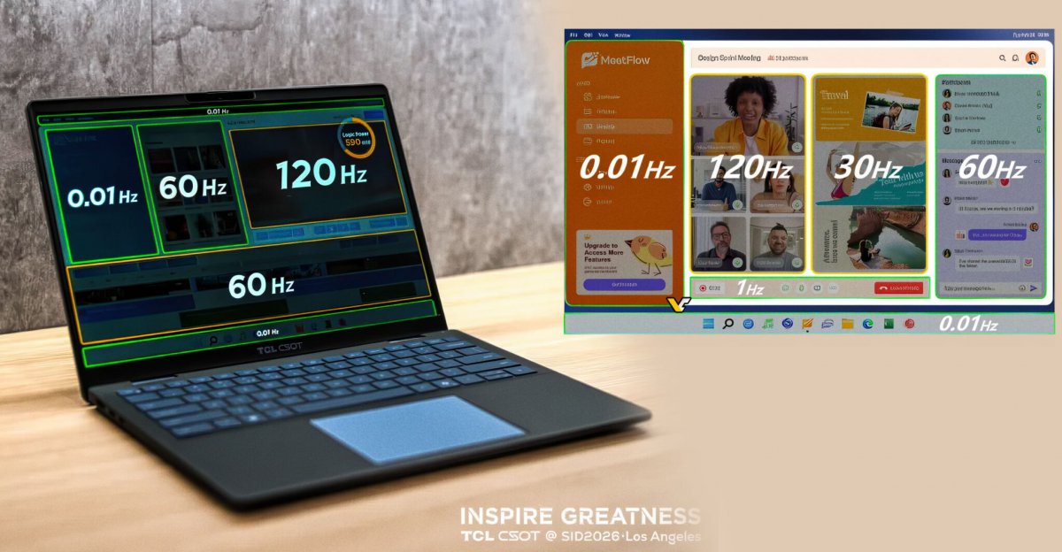 TCL mostra un display laptop da 0,01Hz: così i notebook potrebbero ...